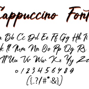 Cappuccino Font, Cute Font, Handwritten Font, Handwriting Font ...