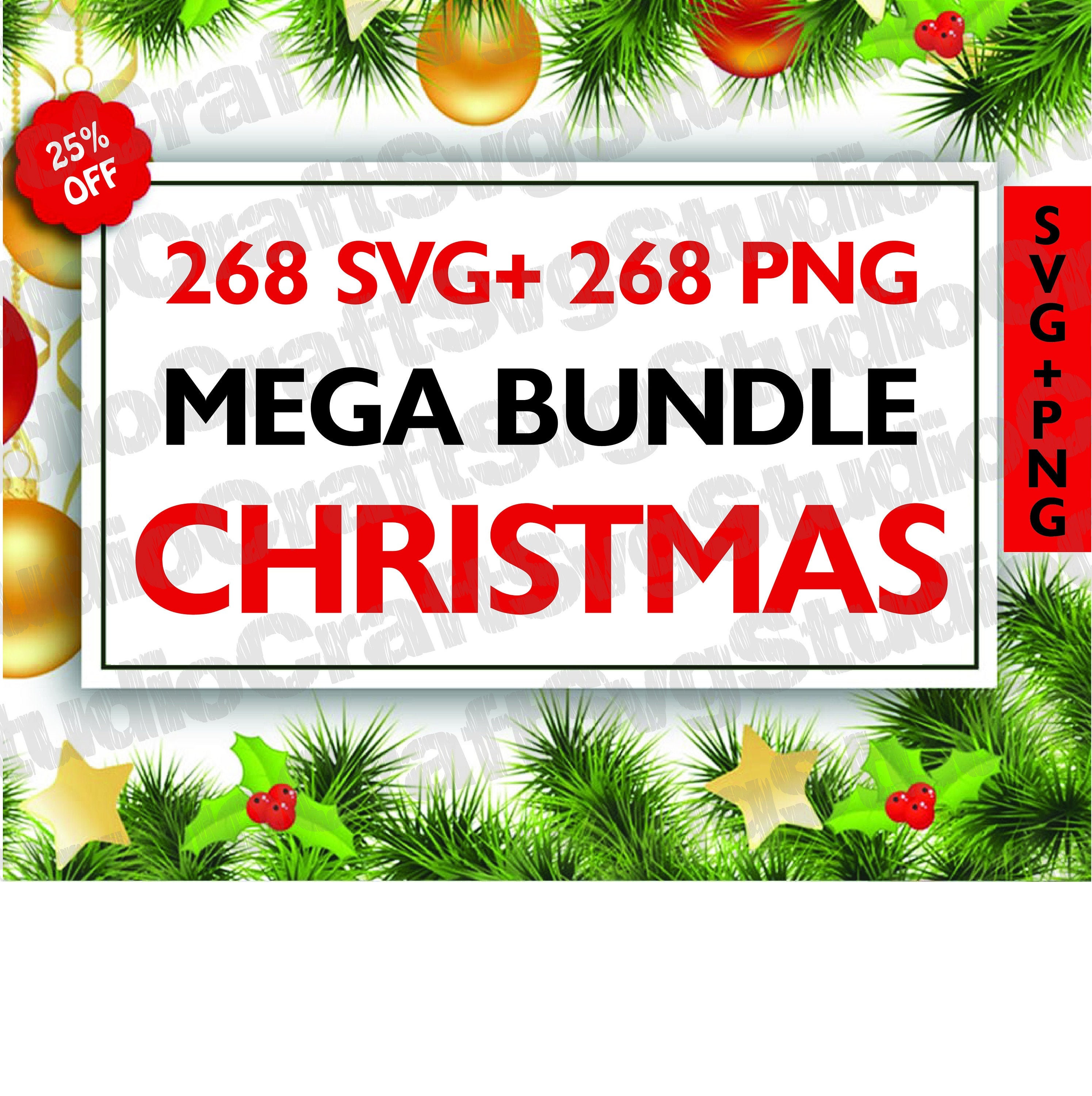 CHRISTMAS SVG BUNDLE Digital Download Christmas Cut Files - Etsy
