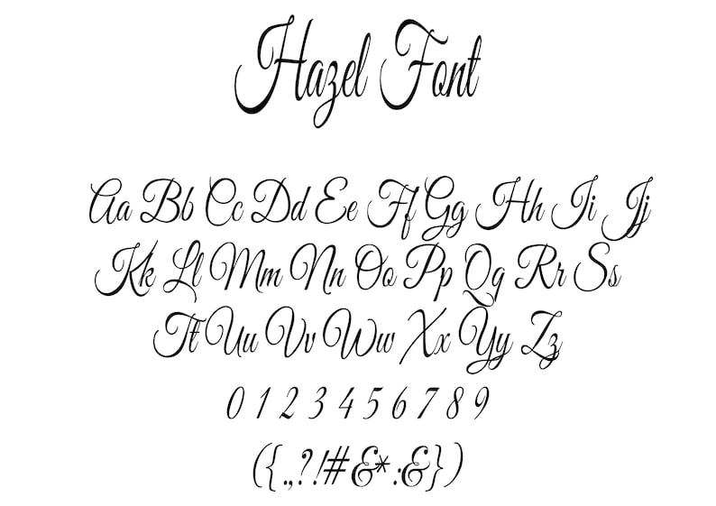 Cursive Font, Calligraphy Font, Cursive Script Font, Wedding Font ...