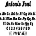 Antonio Font,script Font,cursive Font,handwritten Font, Calligraphy ...