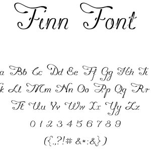 Finn Font, Script Font, Cursive Font, Handwritten Font, Calligraphy ...