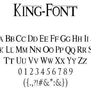 King Font, Script Font, Cursive Font, Handwritten Font, Calligraphy ...