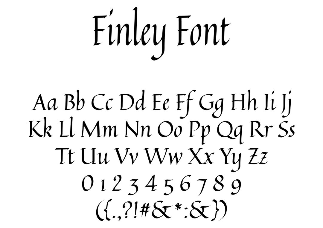 Finley Font, Script Font, Ursive Font,handwritten Font, Calligraphy ...