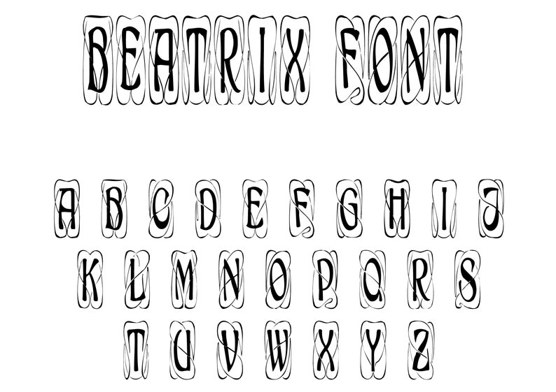 Beatrix SVG, Cut File ,printable Vector, Cricut , Silhouette , Instant ...