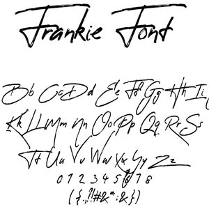 Frankie Font, Script Font, Cursive Font, Handwritten Font,calligraphy ...