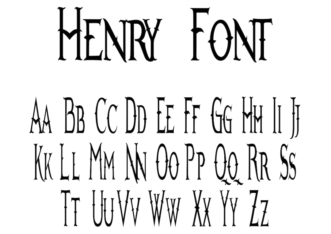 Henry Font, Script Font, Cursive Font,handwritten Font, Calligraphy ...