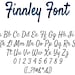 Finnley Font, Script Font, Cursive Font, Handwritten Font, Calligraphy ...