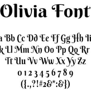 Olivia Font SVG, Font Download, Cursive Font Svg, Font SVG, Digital ...