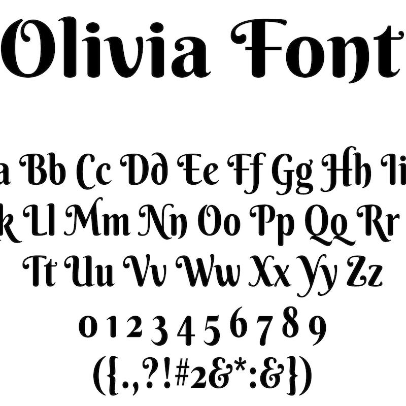 Olivia Rodrigo Font - Etsy