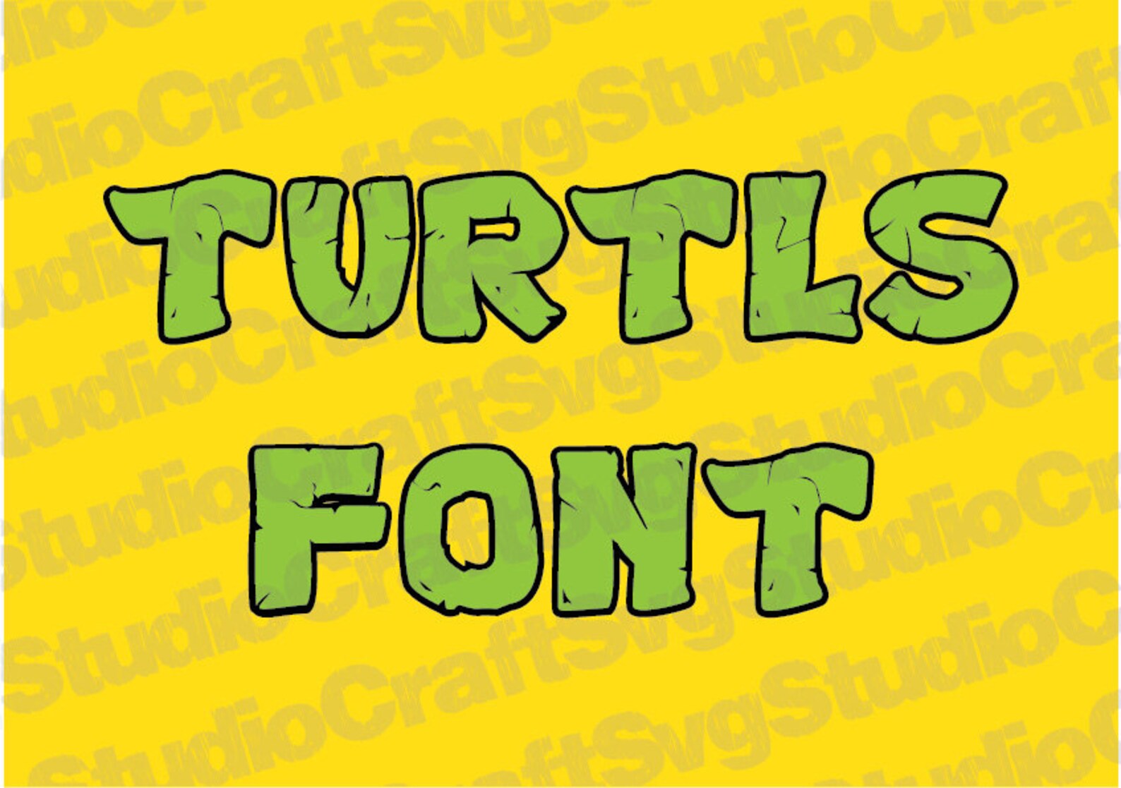 TURTLES MONOGRAM SVG Ninja Turtles Font Svg Ninja Turtle - Etsy