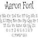 Aaron Font, Script Font, Cursive Font,handwritten Font, Calligraphy ...
