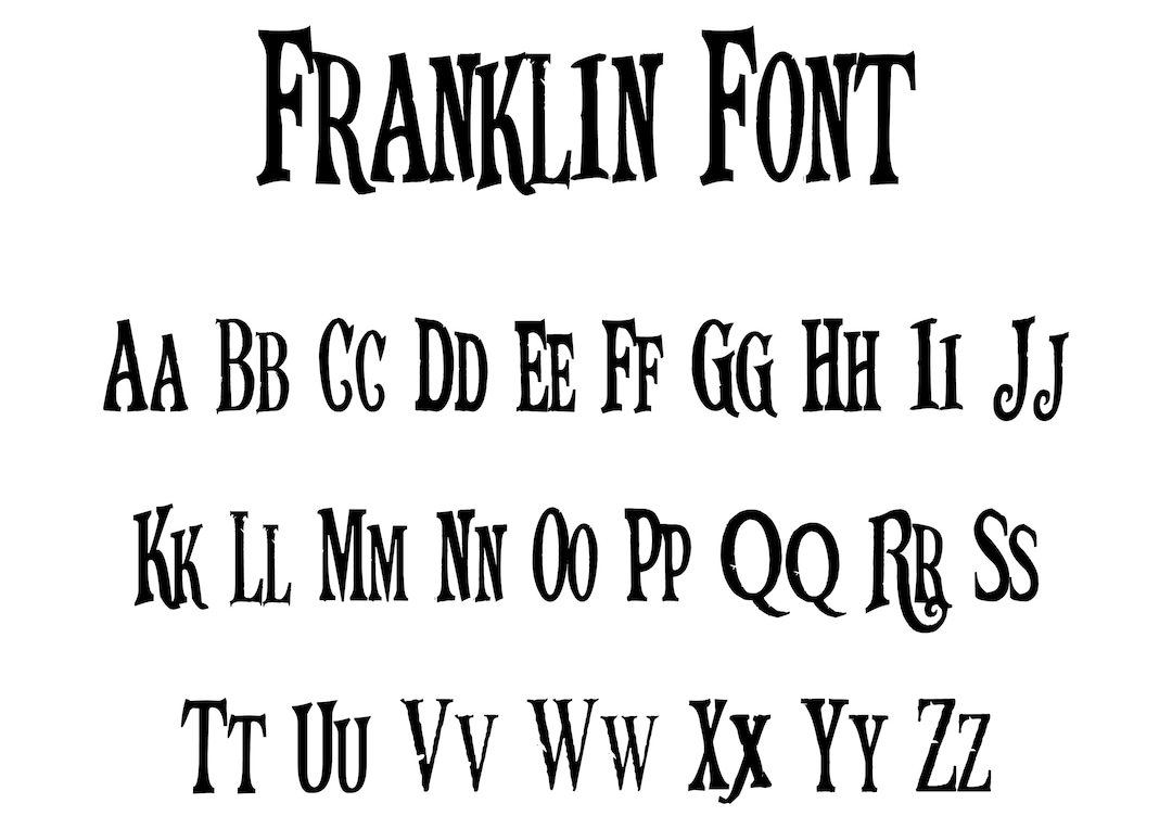 Franklin Font, Script Font, Cursive Font,handwritten Font,calligraphy ...