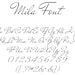 Mila Font, Script Font, Cursive Font, Heart Font, Calligraphy Font ...