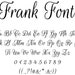 Frank Font, Script Font, Cursive Font, Handwritten Font,calligraphy ...