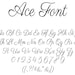 Ace Font, Script Font, Cursive Font, Handwritten Font, Calligraphy Font ...