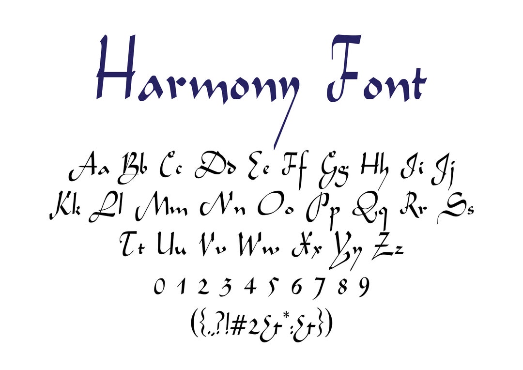 Harmony Font | Alphabet, Mythology, Fantasy Font, Funky Fonts, Greek ...