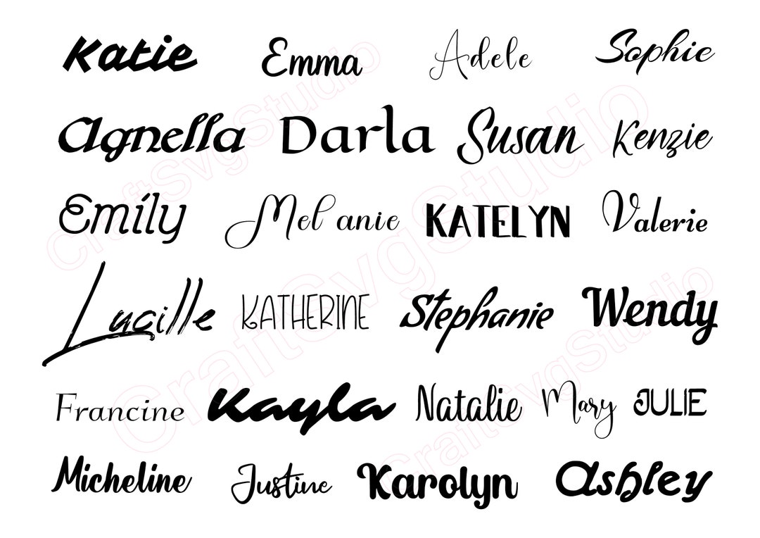 25 Handwritten Fonts Svg, Cursive Font Svg, Cursive Alphabet Clipart