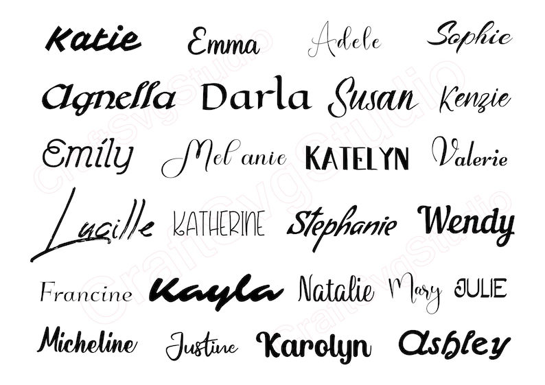 25 HANDWRITTEN FONTS SVG, Cursive Font Svg, Cursive Alphabet Clipart ...