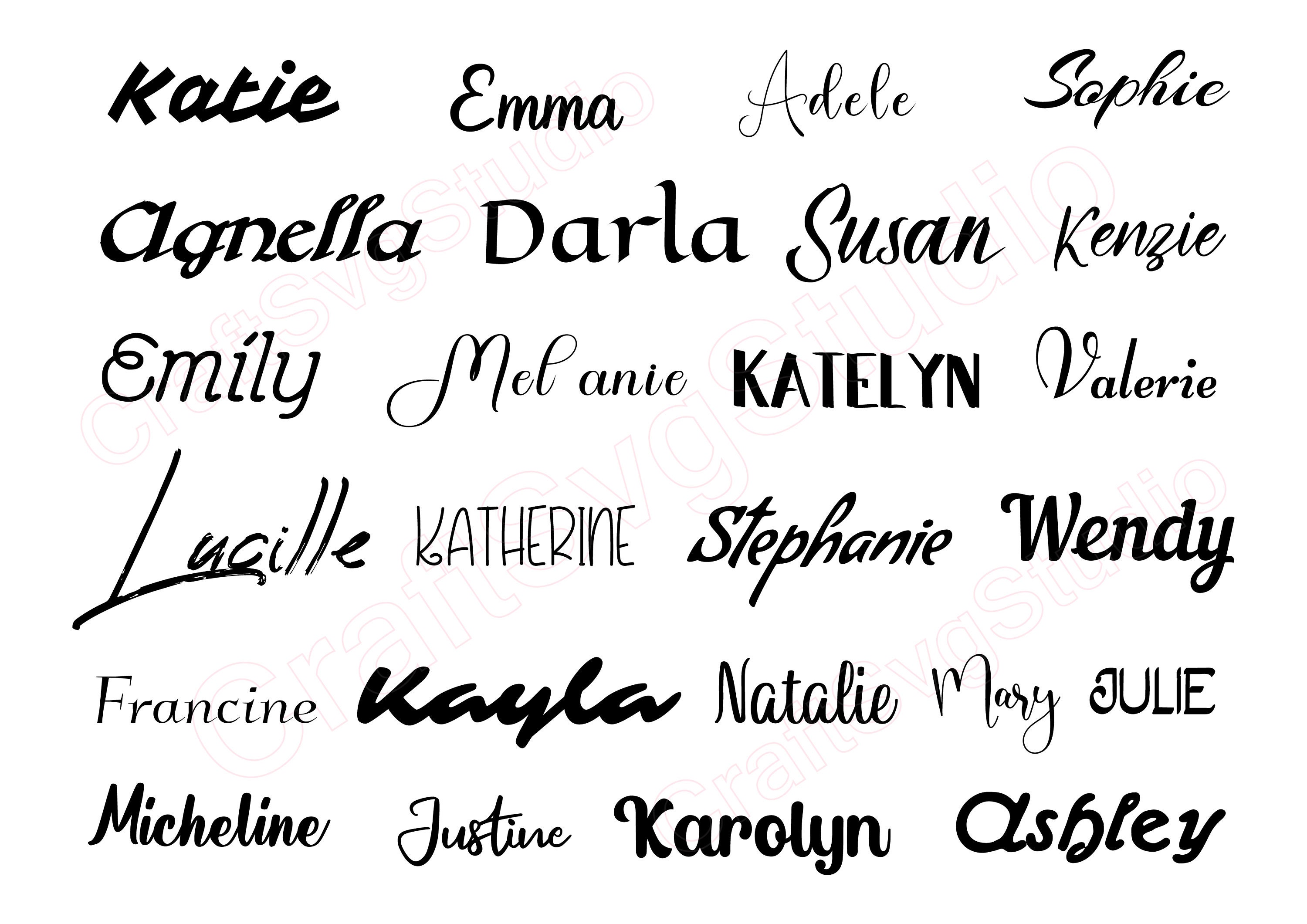 25 HANDWRITTEN FONTS SVG, Cursive Font Svg, Cursive Alphabet Clipart ...