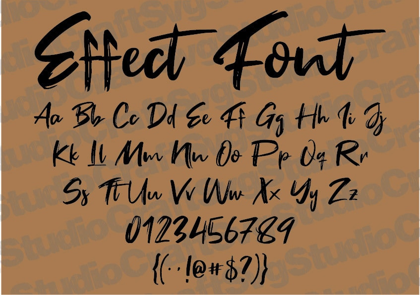 EFFECT FONT SVG Effect Alphabet Svg Instant Download Font - Etsy