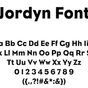 Jordyn Font,script Font,cursive Font, Handwritten Font, Calligraphy ...