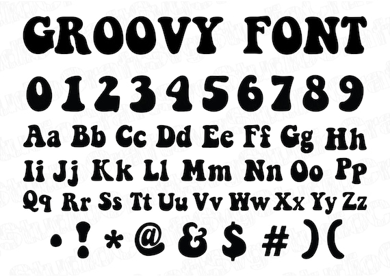 GROOVY FONT SVG Retro Alphabet Svg Vintage Font Svg Groovy - Etsy Australia