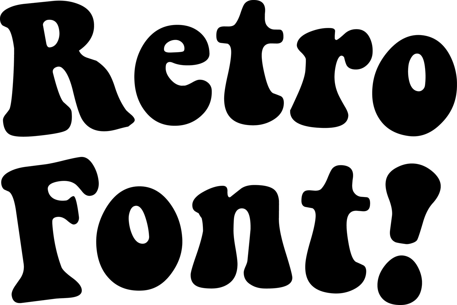 GROOVY FONT SVG Retro Alphabet Svg Vintage Font Svg Groovy - Etsy