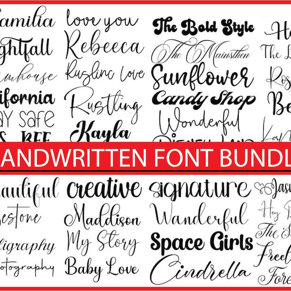 Digital Font - Etsy