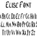 Elise Font, Script Font, Cursive Font,handwritten Font, Calligraphy ...