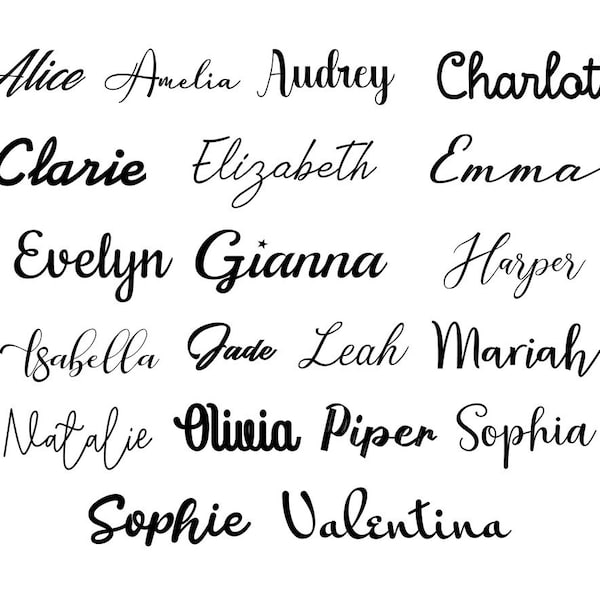 Cursive Fonts - Etsy