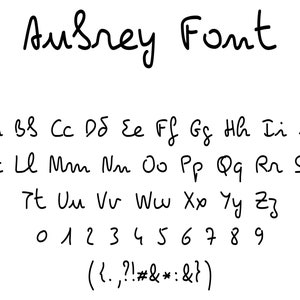 Aubrey Font, Script Font, Cursive Font,handwritten Font,calligraphy ...