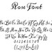 Rose Font, Script Font, Cursive Font, Handwritten Font, Calligraphy ...
