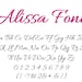Alissa Font Handwritten Script Font, Cricut Fonts, Procreate Font ...