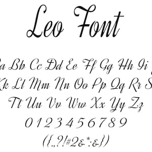 Leo Font, Script Font, Cursive Font, Handwritten Font, Calligraphy Font ...