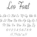Leo Font, Script Font, Cursive Font, Handwritten Font, Calligraphy Font ...