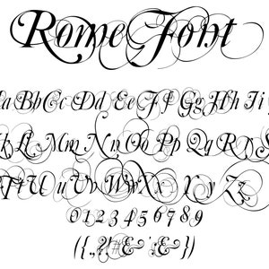 Rome Font, Script Font, Cursive Font, Handwritten Font, Calligraphy Font,modern,font for Cricut ...