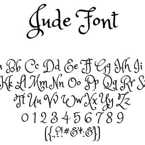 Jude Font, Script Font, Cursive Font, Handwritten Font, Calligraphy ...