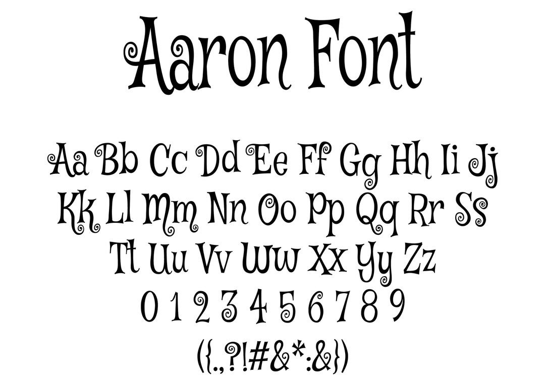 Aaron Font, Script Font, Cursive Font,handwritten Font, Calligraphy ...