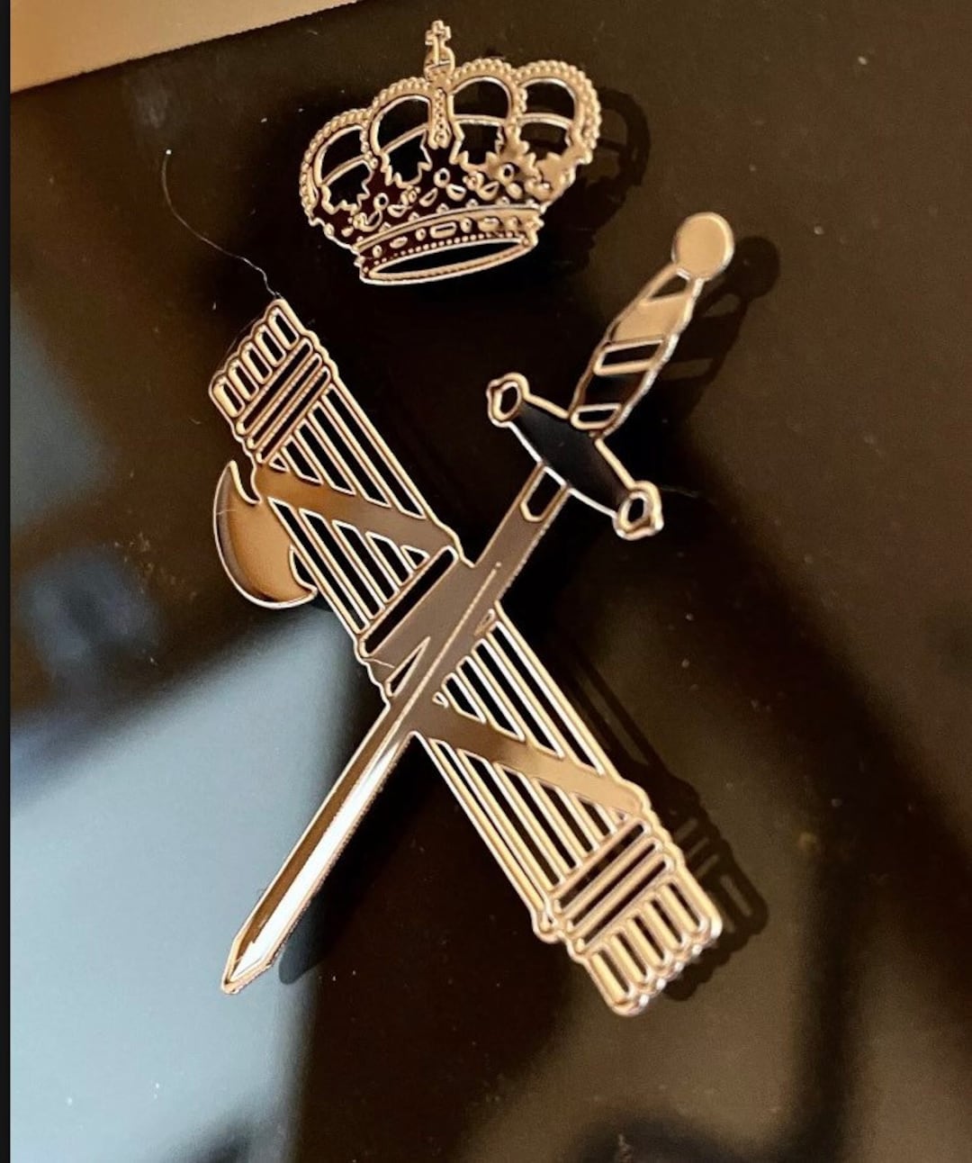 Metallic Sticker Spain Police Emblem Sticker Spain Shield Logo Guardia ...