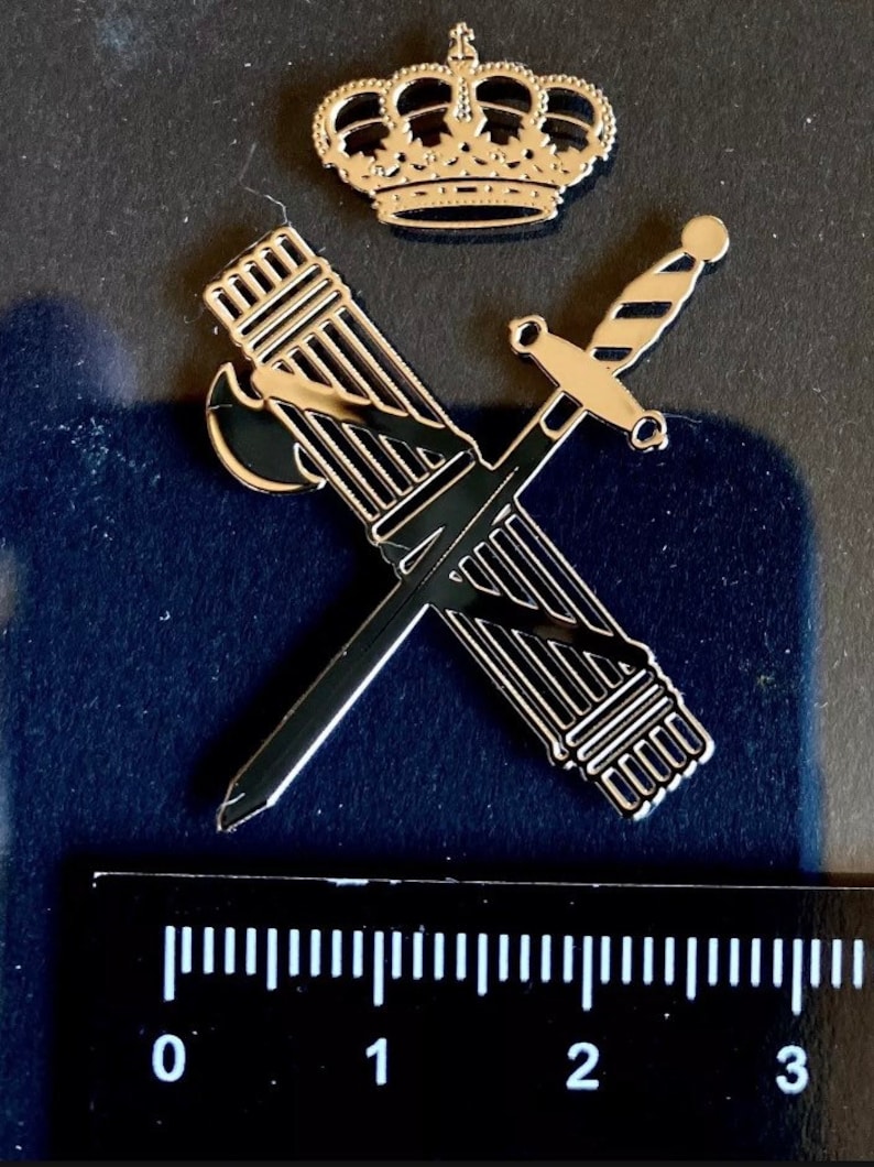 Metallic Sticker Spain Police Emblem Sticker Spain Shield Logo Guardia ...