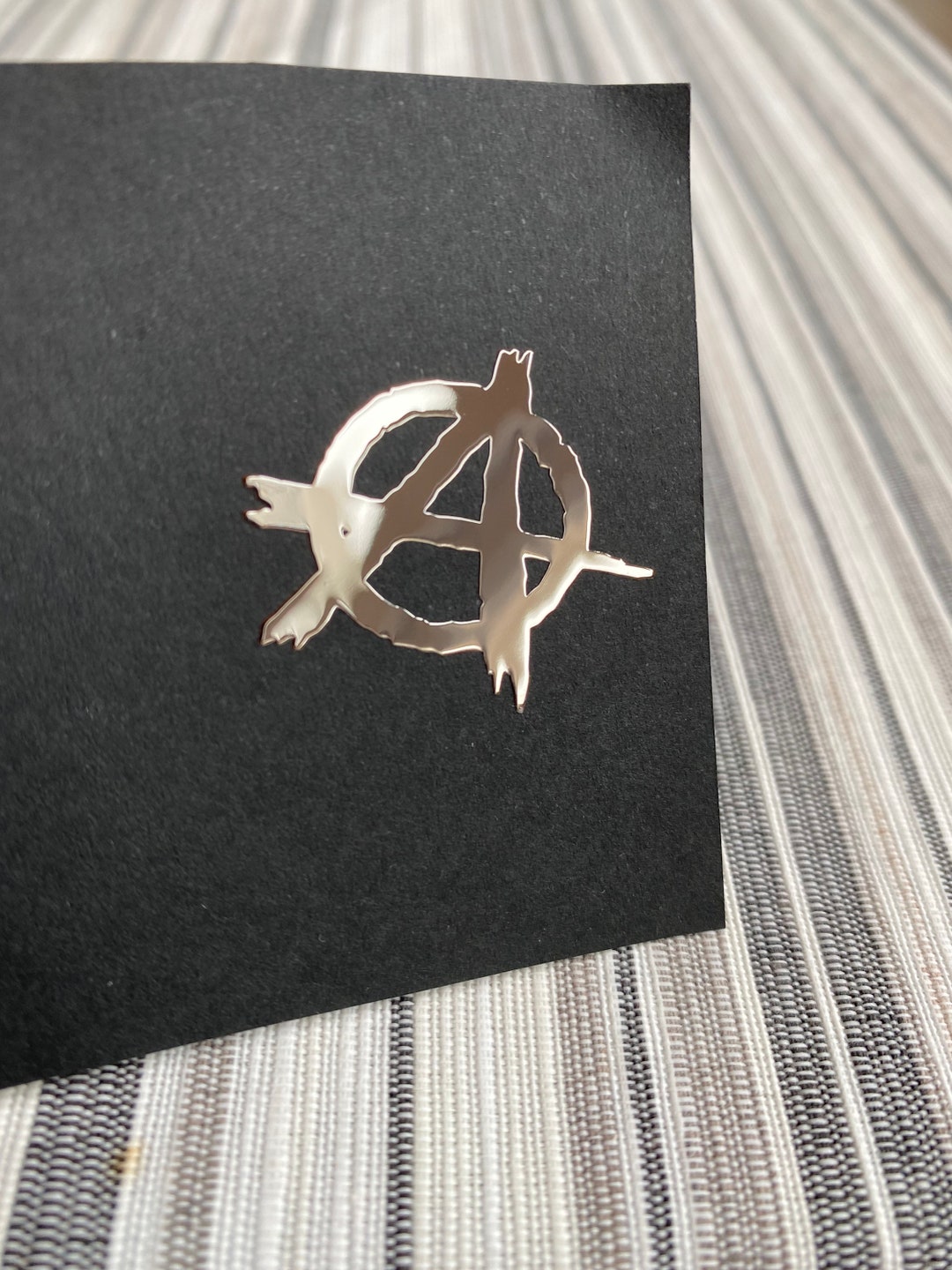 Metallic Anarchy Anarchie Anarchy Anarchia Stickers Logo Sticker Car ...