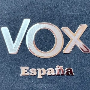 10 VOX Spain Metallic Logo Stickers Silver Car Laptop Personalised ...