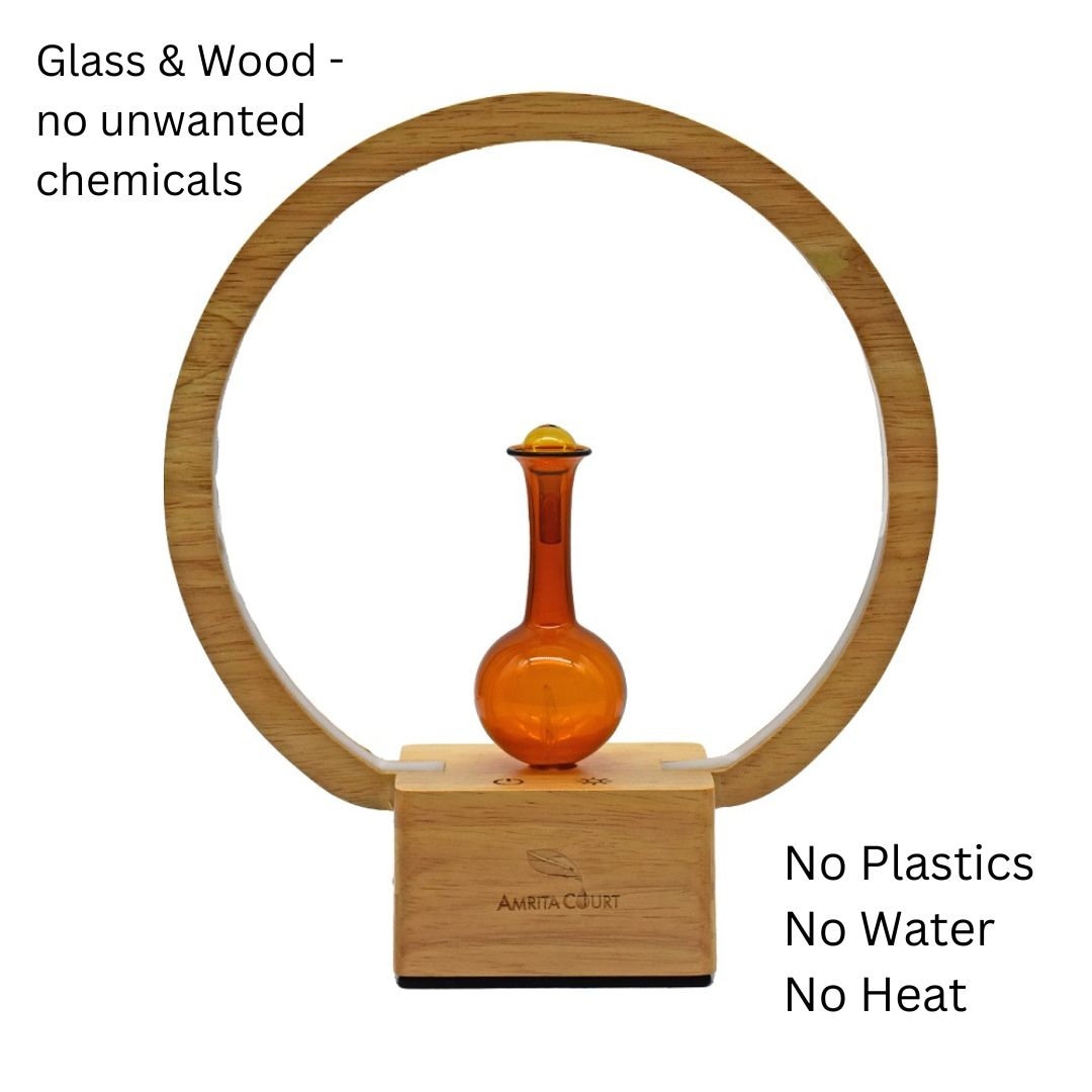 Waterless Essential Oil Diffuser Luna Nebulizing Diffuser Handmade Wood ...