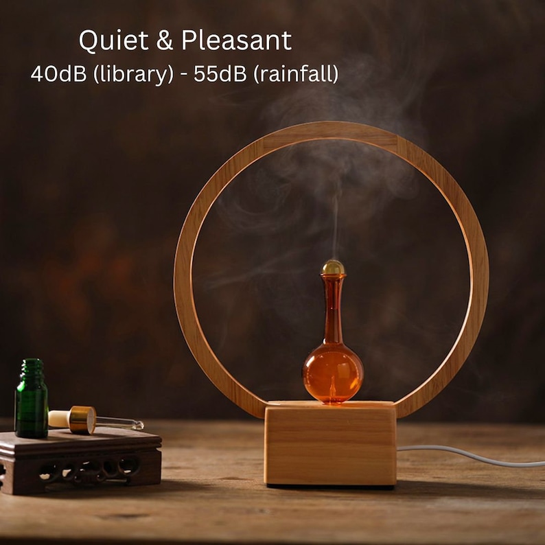 Waterless Essential Oil Diffuser Luna Nebulizing Diffuser Handmade Wood ...