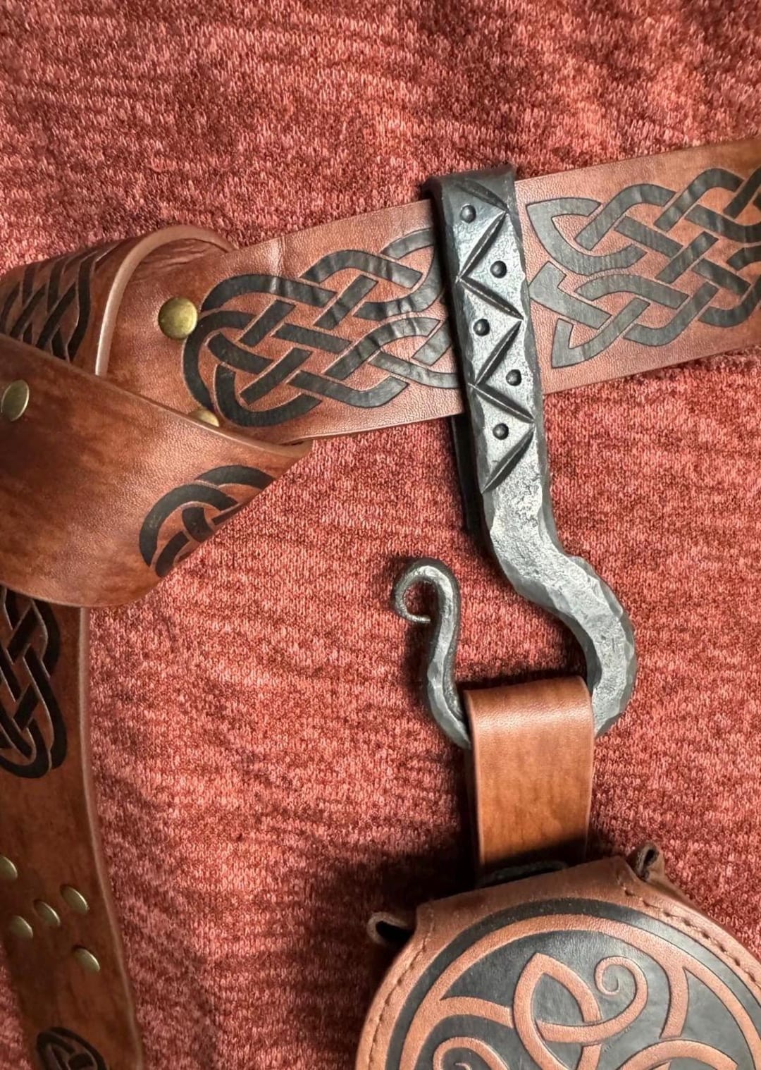 Viking, Medieval Hand Forged Belt Hook - Etsy