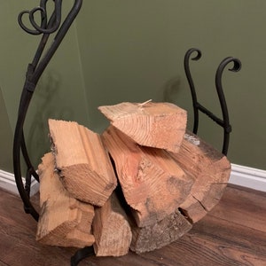 Log Basket, Blacksmith Made, Hand Forged. - Etsy