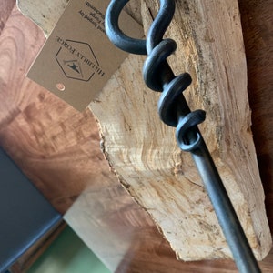 Ribbon Head Toasting/ Cooking Fork, Blacksmith Made, Hand Forged. - Etsy