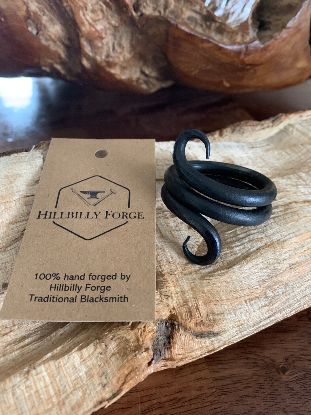 Napkin Ring Blacksmith Made Hand Forged - Etsy Sweden