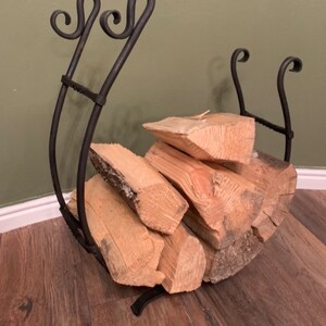 Log Basket, Blacksmith Made, Hand Forged. - Etsy
