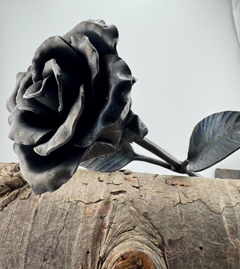 Rose Sculpture Blacksmith Made Decorative Flower - Etsy